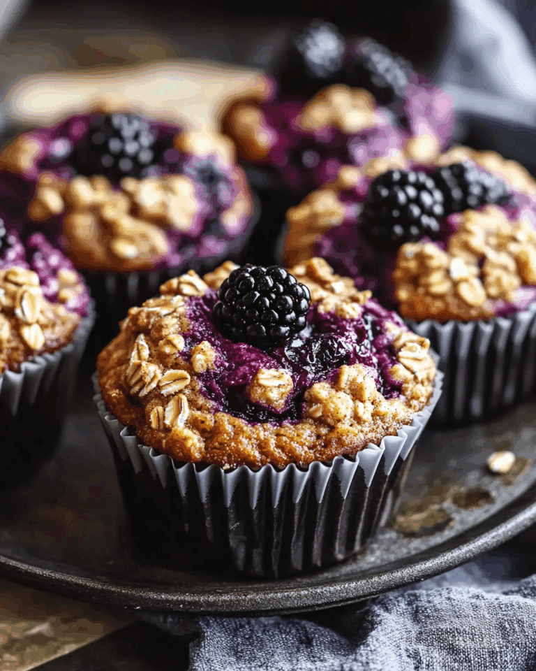 Blackberry Cinnamon Swirl Oatmeal Muffins - homeasyrecipes