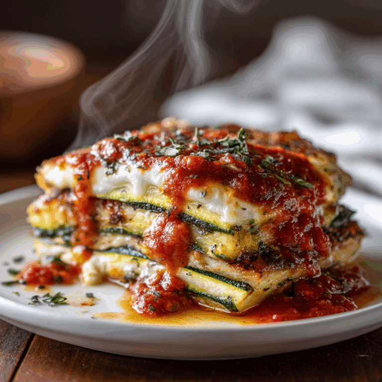 Layered Zucchini Ricotta Melts with Marinara – The Best Comfort Bake Ever