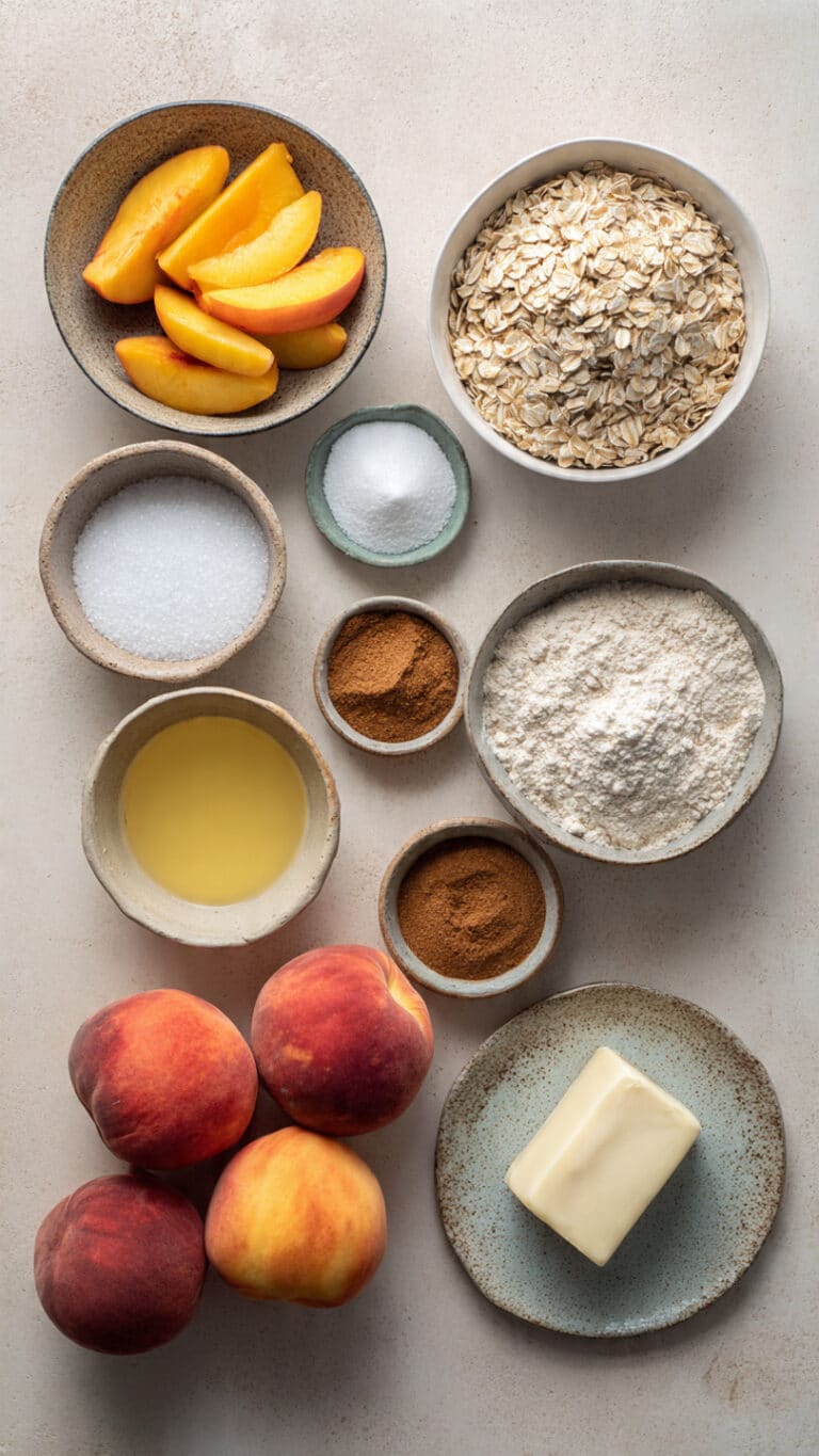 Best Ever Peach Crisp - homeasyrecipes