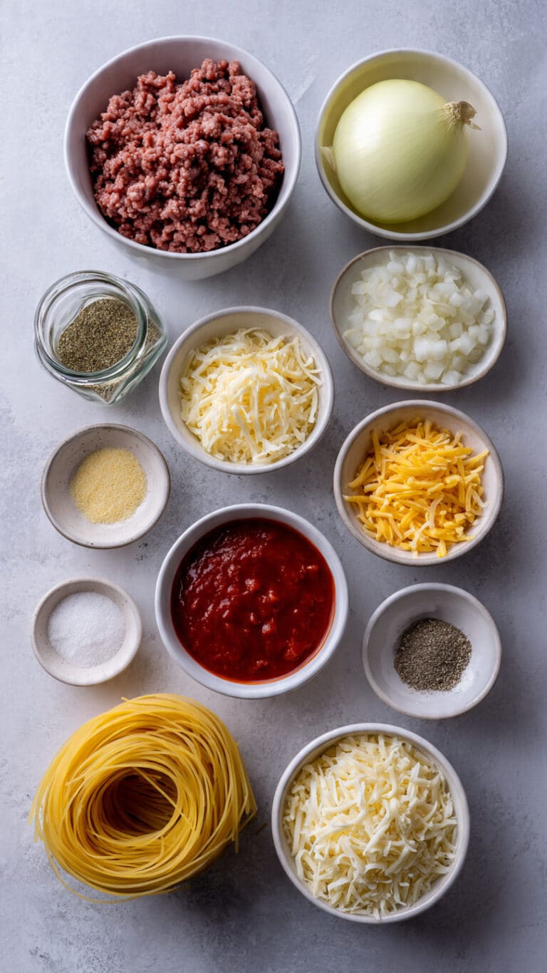 Layered Baked Spaghetti Casserole - homeasyrecipes