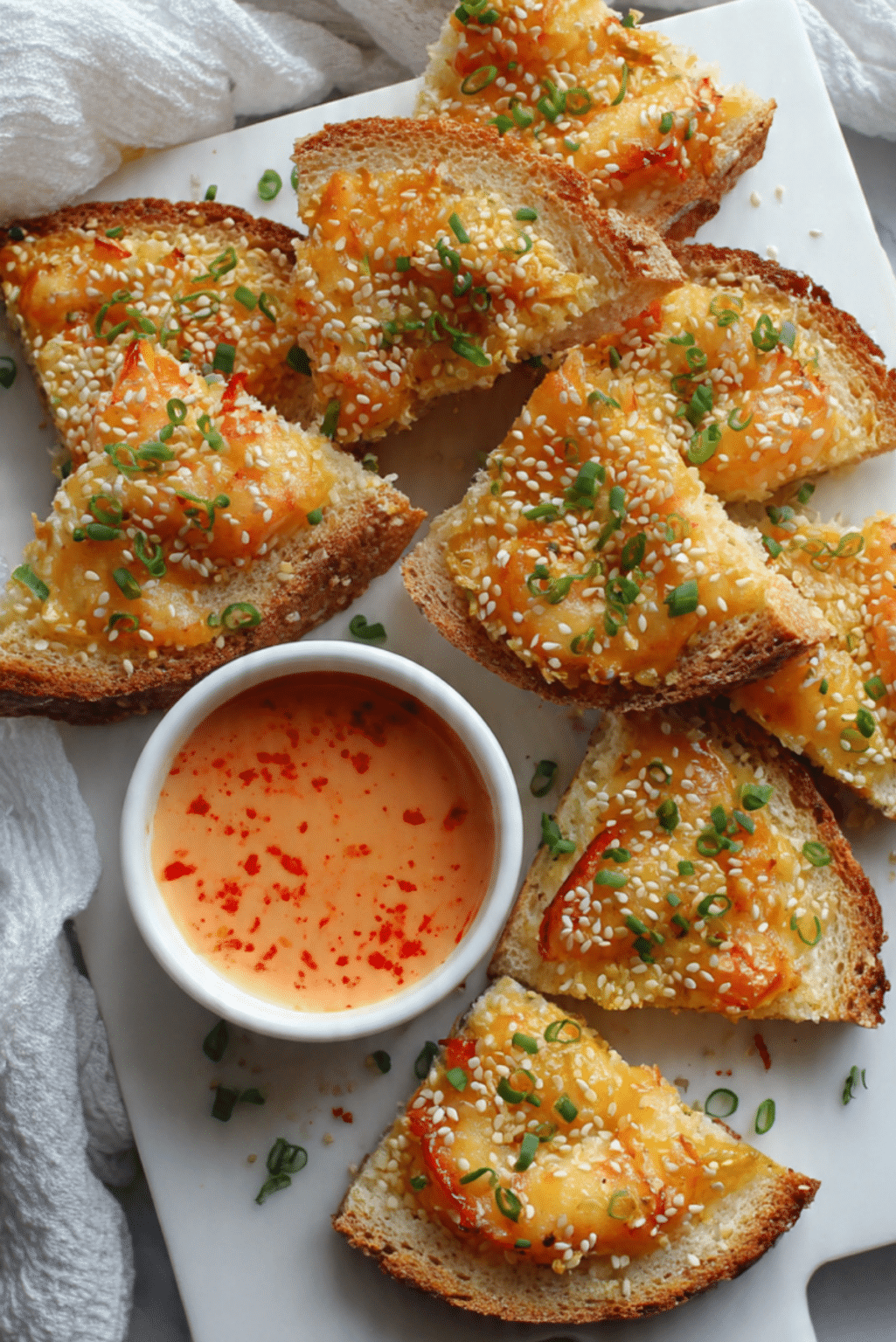Crispy Baked Prawn Toast - homeasyrecipes