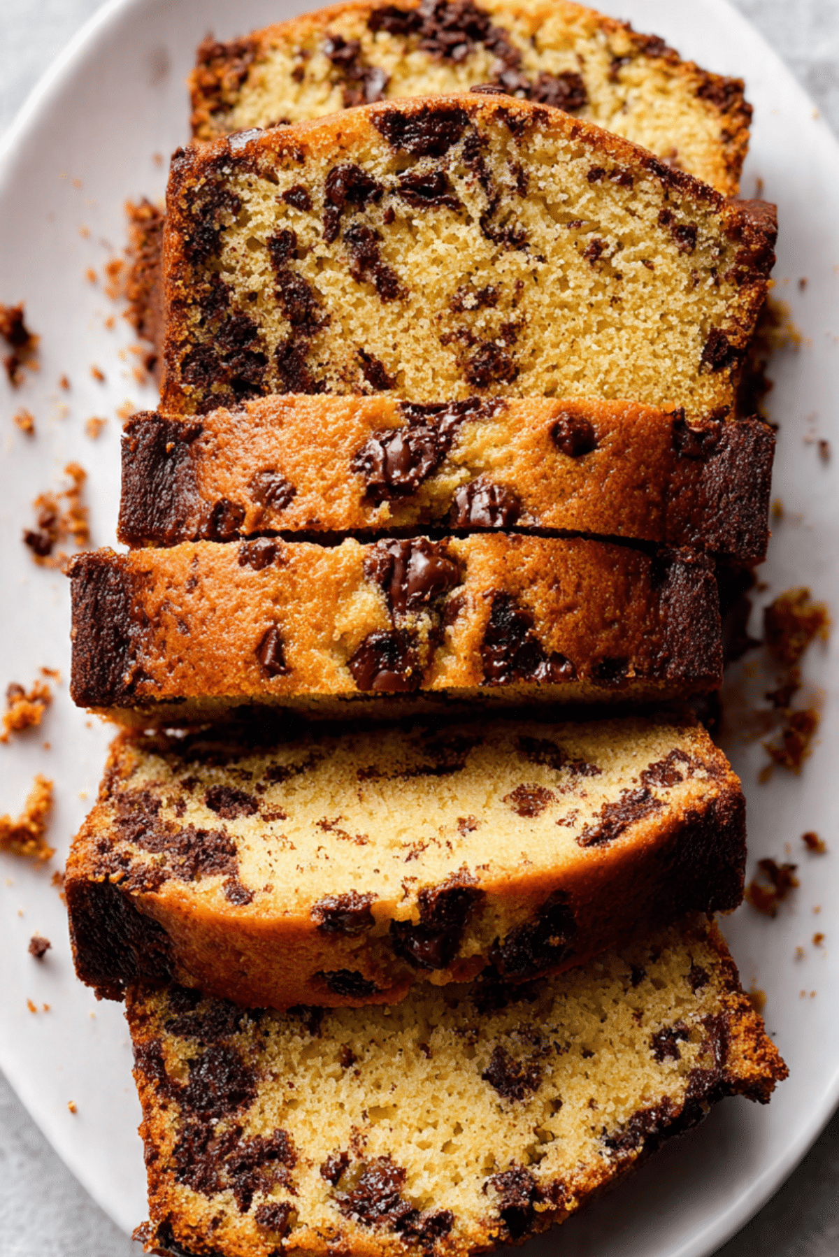 Chocolate Chip Pound Cake - homeasyrecipes