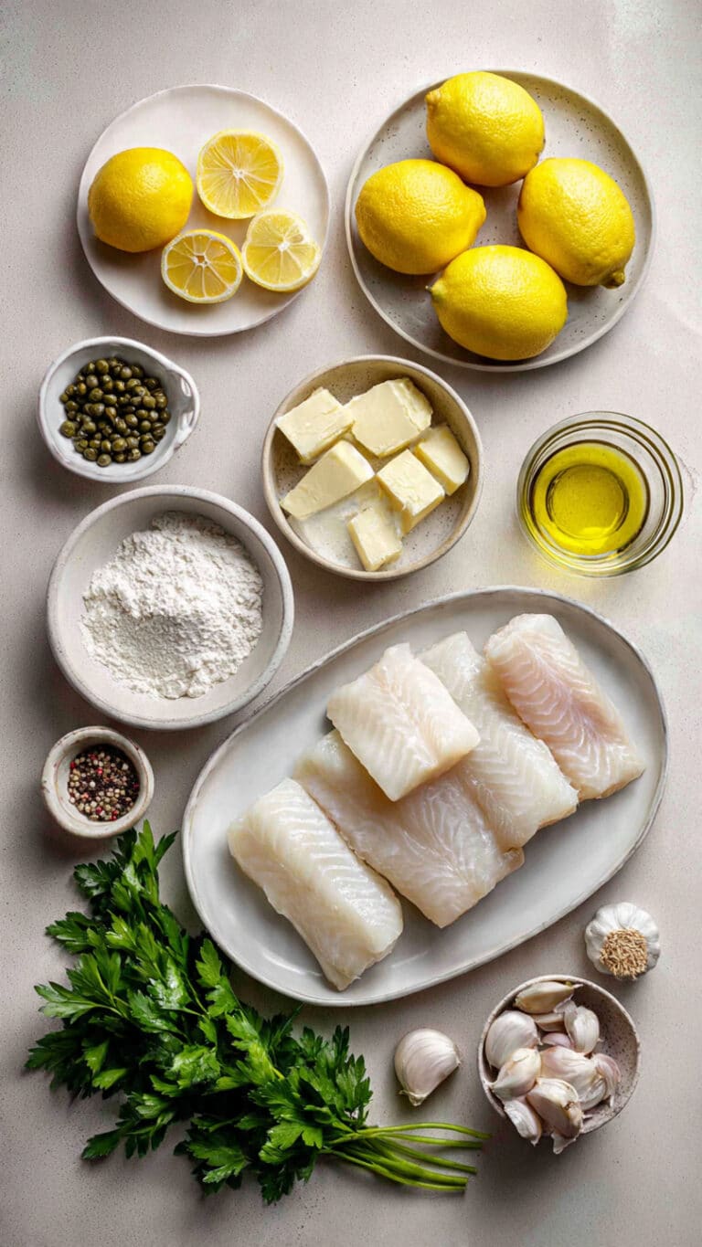 20 Minute Easy Fish Piccata - homeasyrecipes