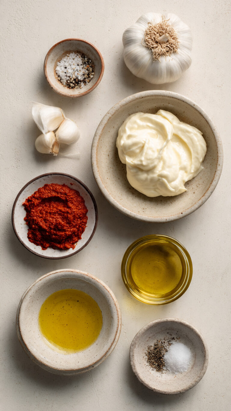 Garlicky Harissa Aioli (In Just 5 minutes!) - homeasyrecipes