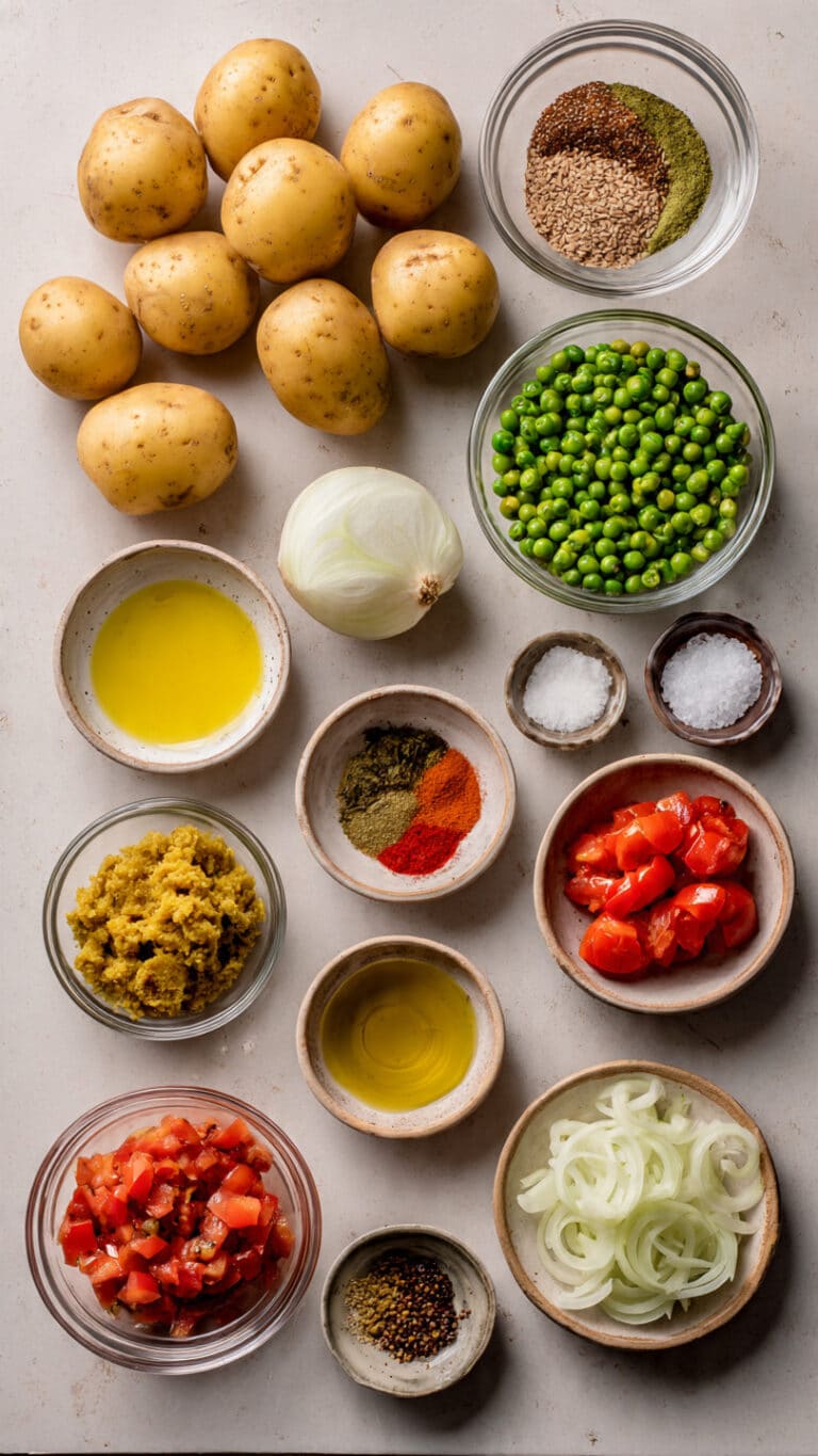 Potato and Pea Curry - homeasyrecipes