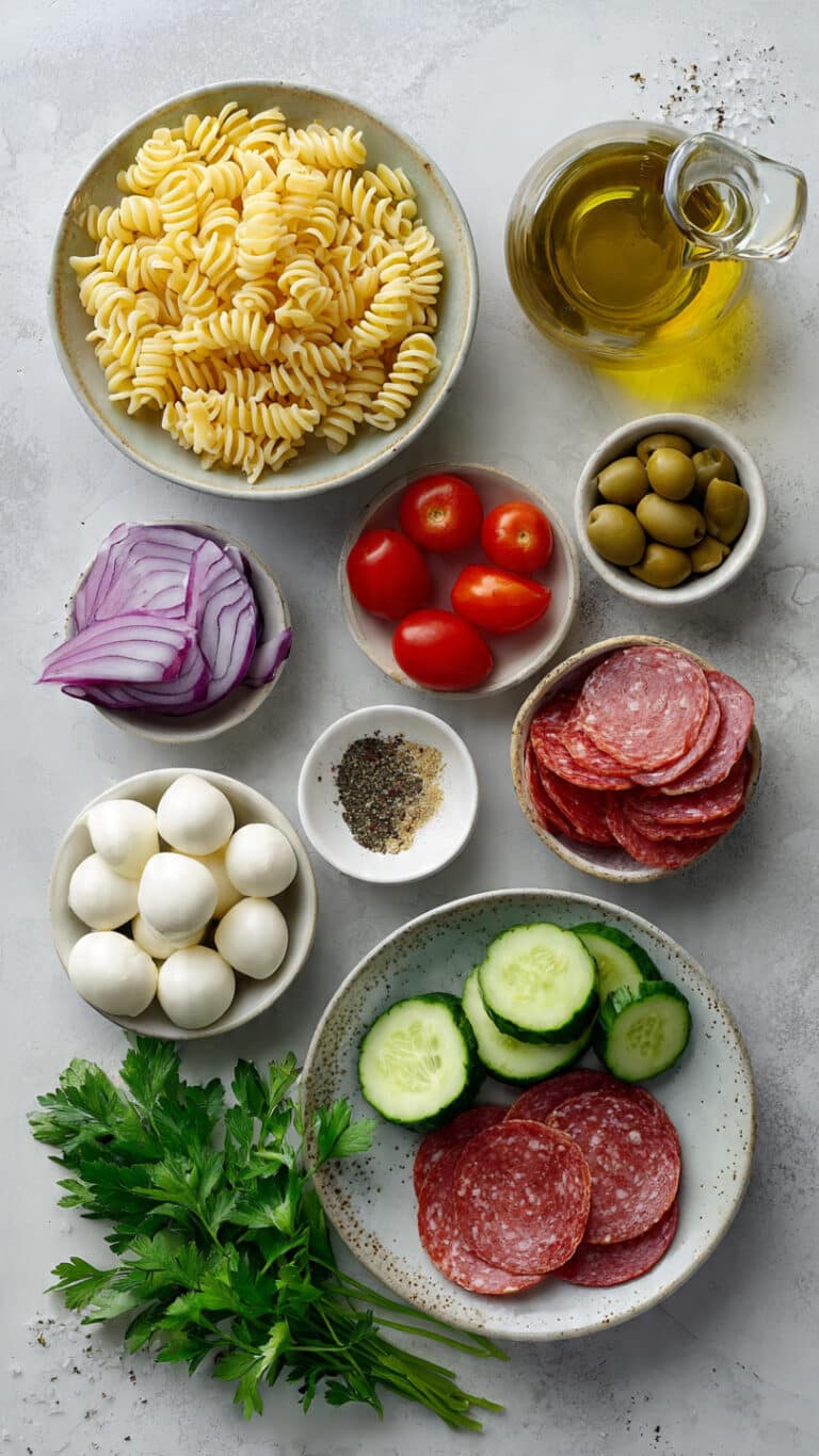 Kitchen Sink Pasta Salad - homeasyrecipes