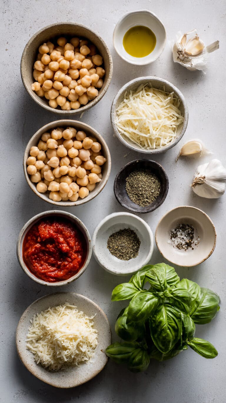 Skillet Chickpea Parmesan - homeasyrecipes